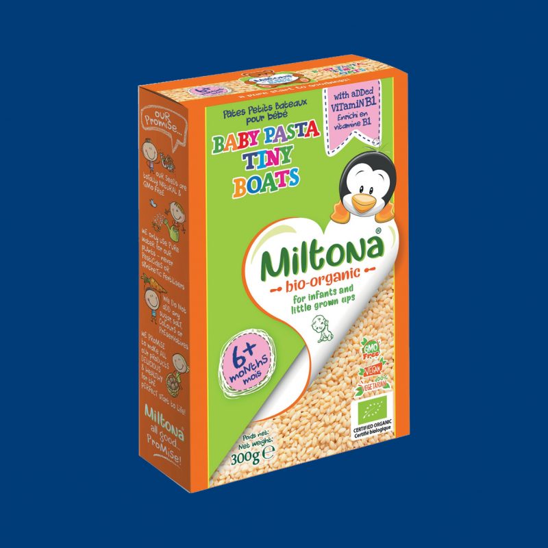 Miltona organic baby pasta now in stores - M&Z p.l.c.